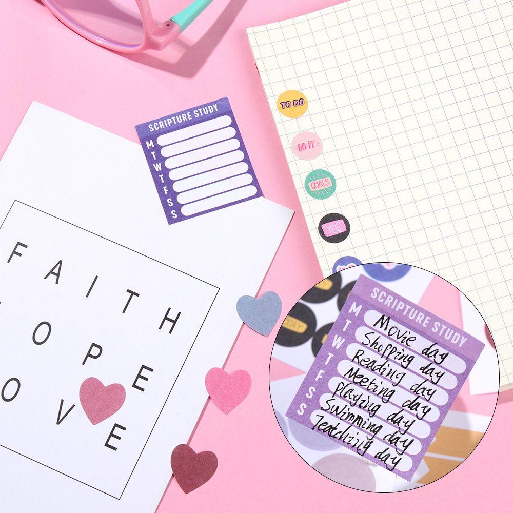 Buy Daily Plan Dot Journal Memo Note Label Scrapbooking Decor To Do ...