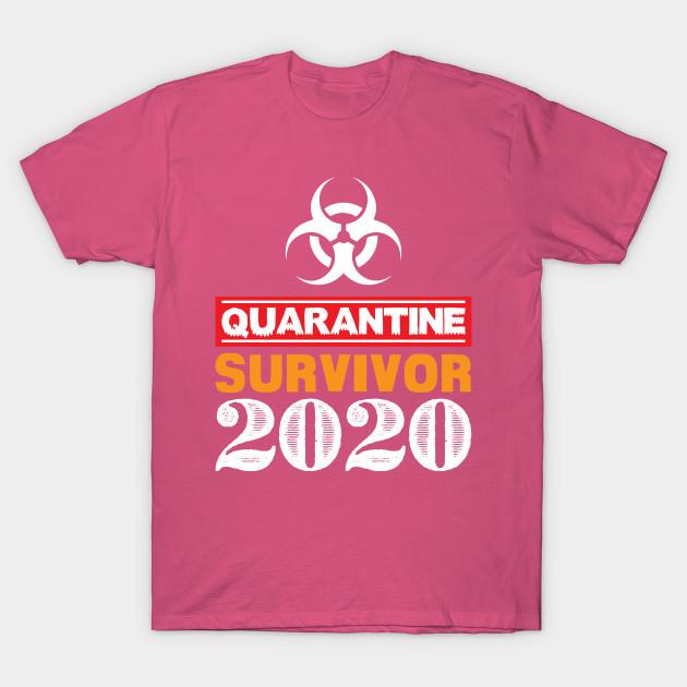 Buy Men Premium Cotton Harajuku T Shirt Quarantine Survivor 2020 ...