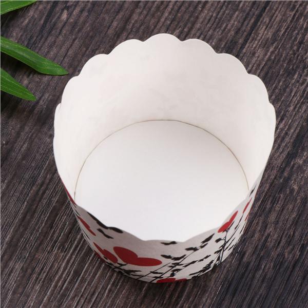 Buy 50PCS Solid Bright Color Thicken Round Muffin Cup Cake Paper Cup ...