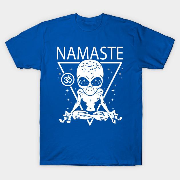 Buy Unisex Fashion TShirt namaste alien meditating alien yoga ...