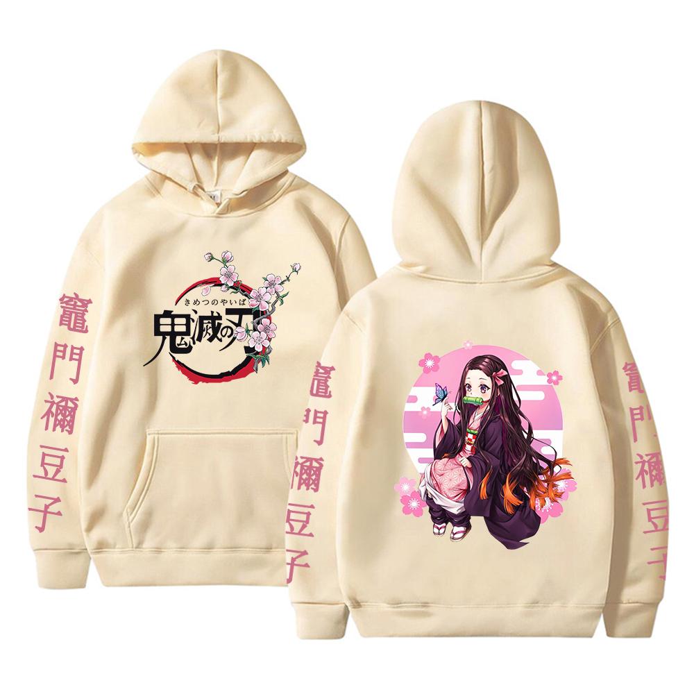 Demon Slayer Kamado Nezuko Hoodie Sweatshirt Anime Kimetsu No Yaiba ...