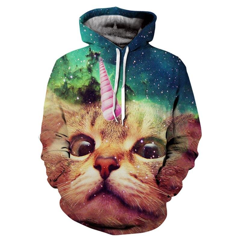 Cheap New Arrival Cute 3d Cat Hoodie Men 'S Women 'S Sweatshirt ...