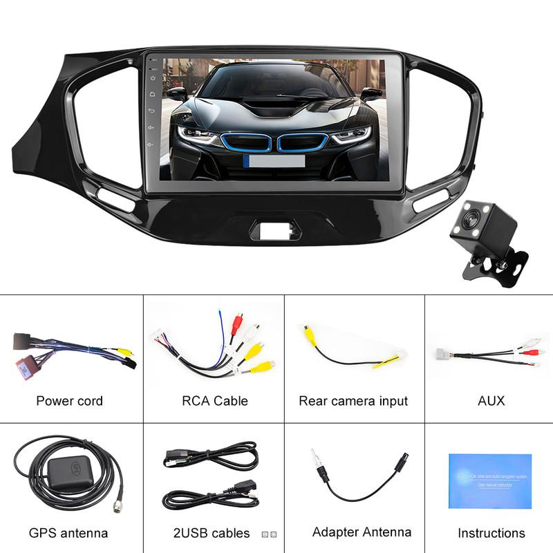 Buy 2 Din Car DVD Car Android 9.1 Radio Split Screen IPS For LADA VESTA ...