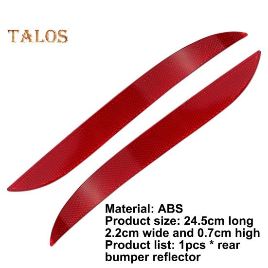 Buy Delicate Car Accessory Red Right/Left Rear Bumper Cover Reflector ...