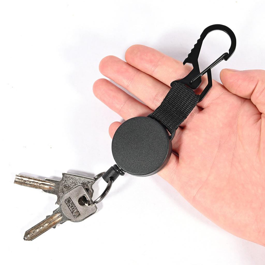 Buy Multi-function Keychain Carabiner Retractable Outdoor Anti-lost ...