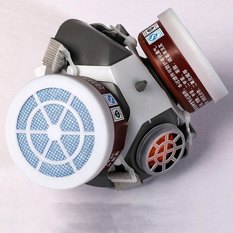 Dual Filter Face Mask Safety Anti-Dust Paint Industrial Respirator ...