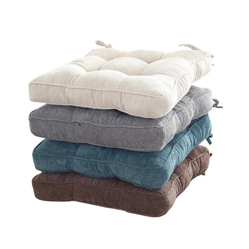 Buy Round and SquareThicken Snowflake Plush Padded Office Chair Cushion ...