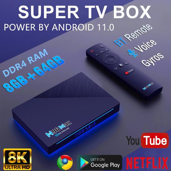 Buy 8K Android 11.0 TV BOX High Speed DDR4 RAM RK3566 Quad-Core 64bit ...