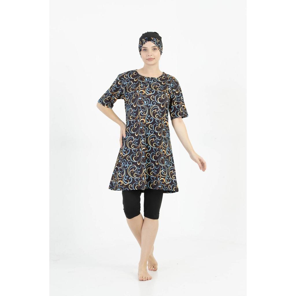 Satın alın Modest Muslim Swimwear Burkini Islamic Swimsuit Hijab Quick ...