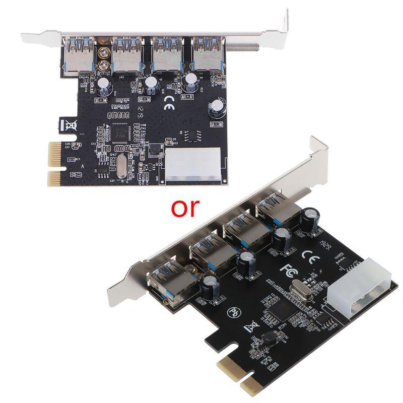 4 Port PCI-E to USB 3.0 HUB PCI Express Expansion Card Adapter 5 Gbps Speed uygun fiyatlı satın ...