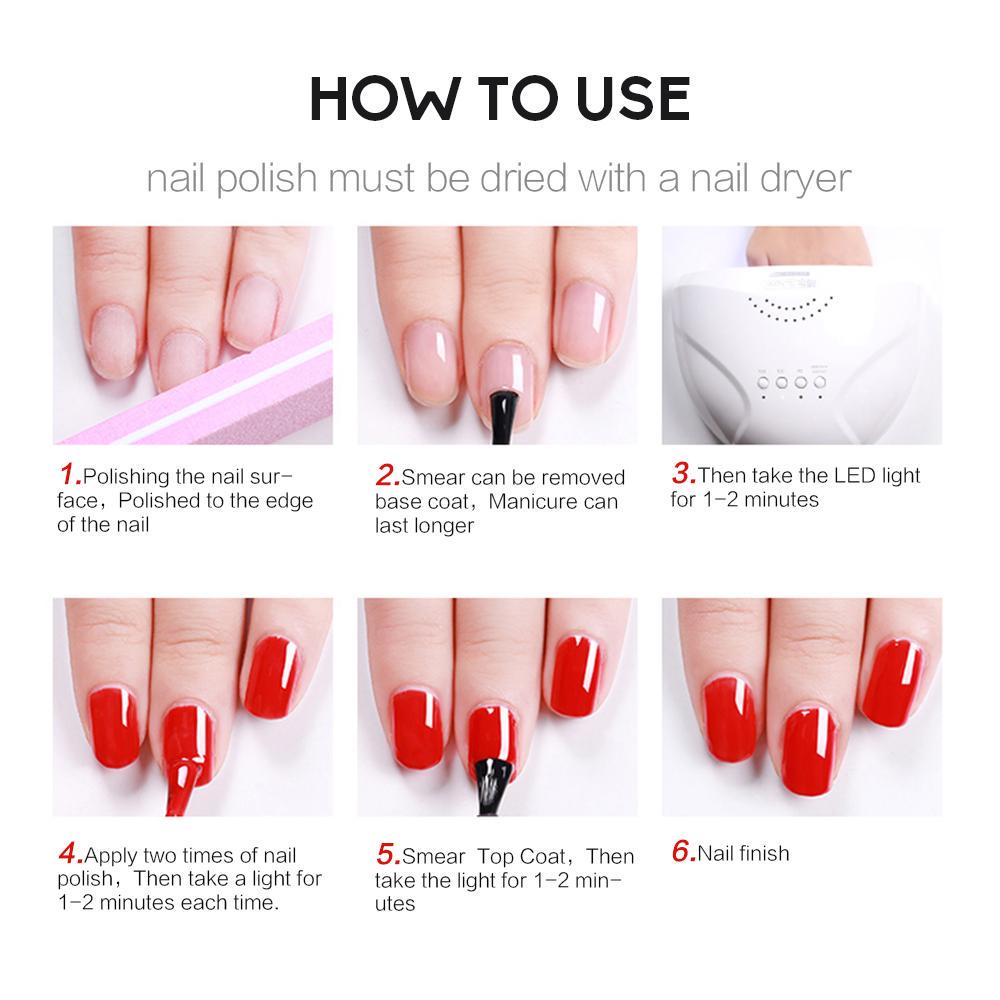 Buy PHOENIXY Gel Varnish Kit With 8 Colors Nail Gel Polish Primer UV ...