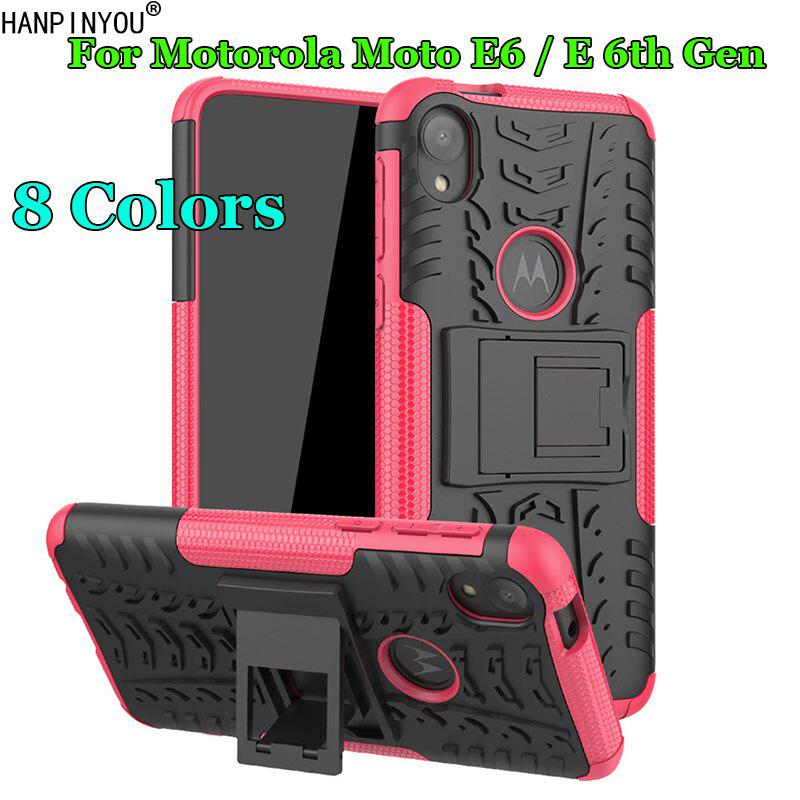 Buy For Motorola Moto E6 E 6th Gen Dazzle Shockproof Silicone Hard ...