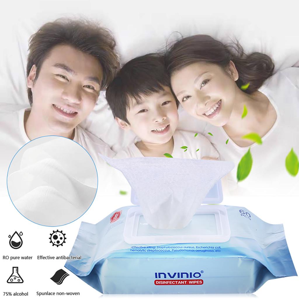 Buy 75% Alcohol Barrel Disinfection Wipes 60 Pc Canned Sterilization ...