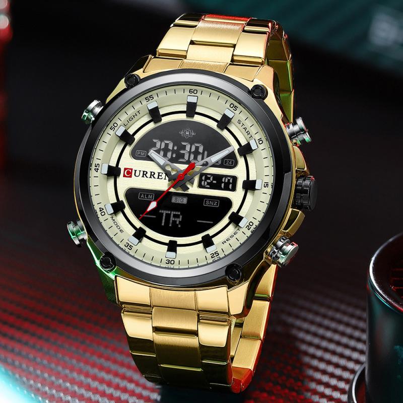 Cheap CURREN Sport Quartz Digital Watches for Men Led Luminous ...
