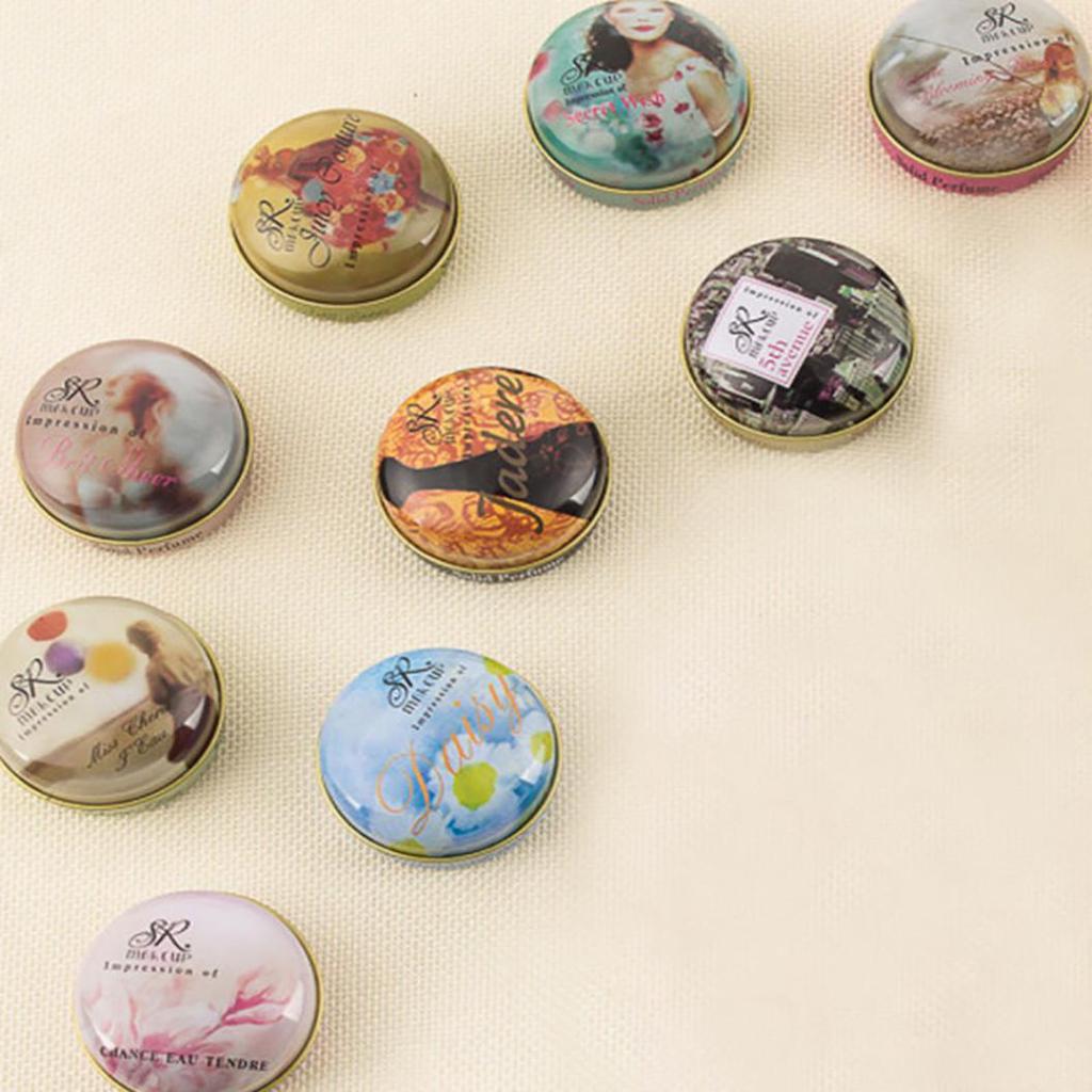 Buy Portable Round Box Long-lasting Solid Perfume Balm Women Men Body ...