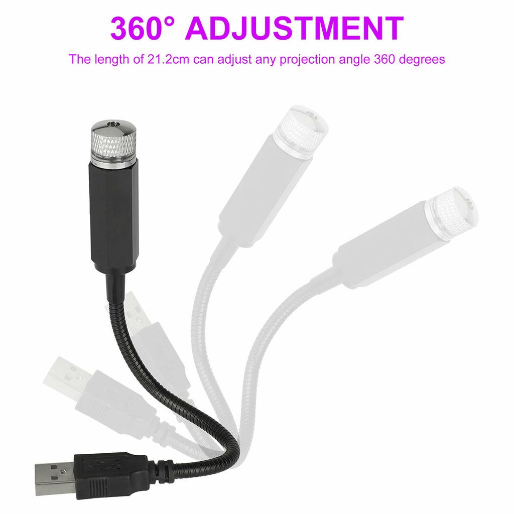 Cheap Light USB Projection Lamp Night Projector Purple Roof Star | Joom