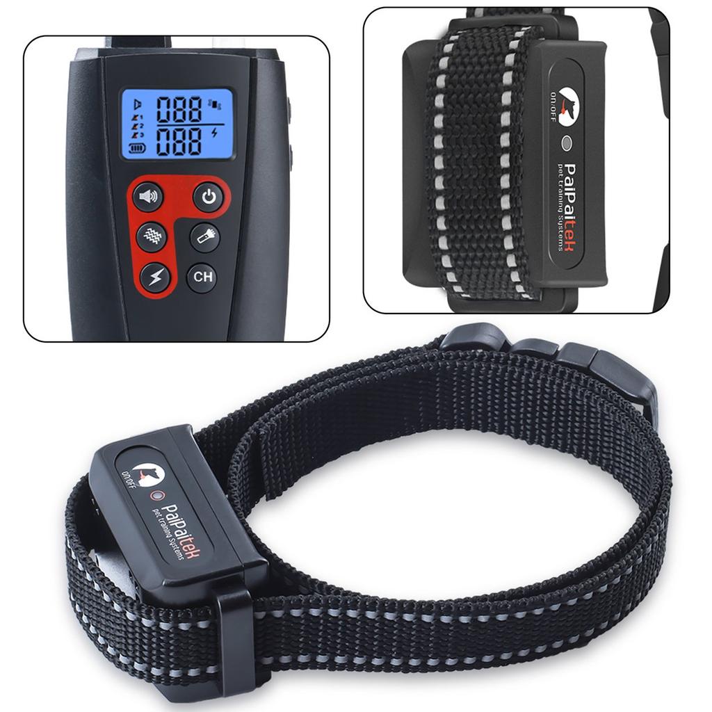 Buy ICOCO Electric Shock Collar Remote Control Pet Rechargeable Trainer ...
