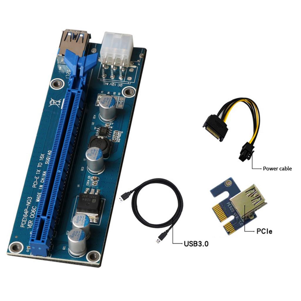Satın alın PCIE 1X to PCIE X16 Expansion Card Riser Card USB3 0 ...