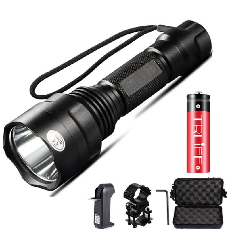 Portable Powerful Led Lamp Xml -T6 /L2 Tactics Flashlight Linterna Torch Uses 18650 Chargeable ...
