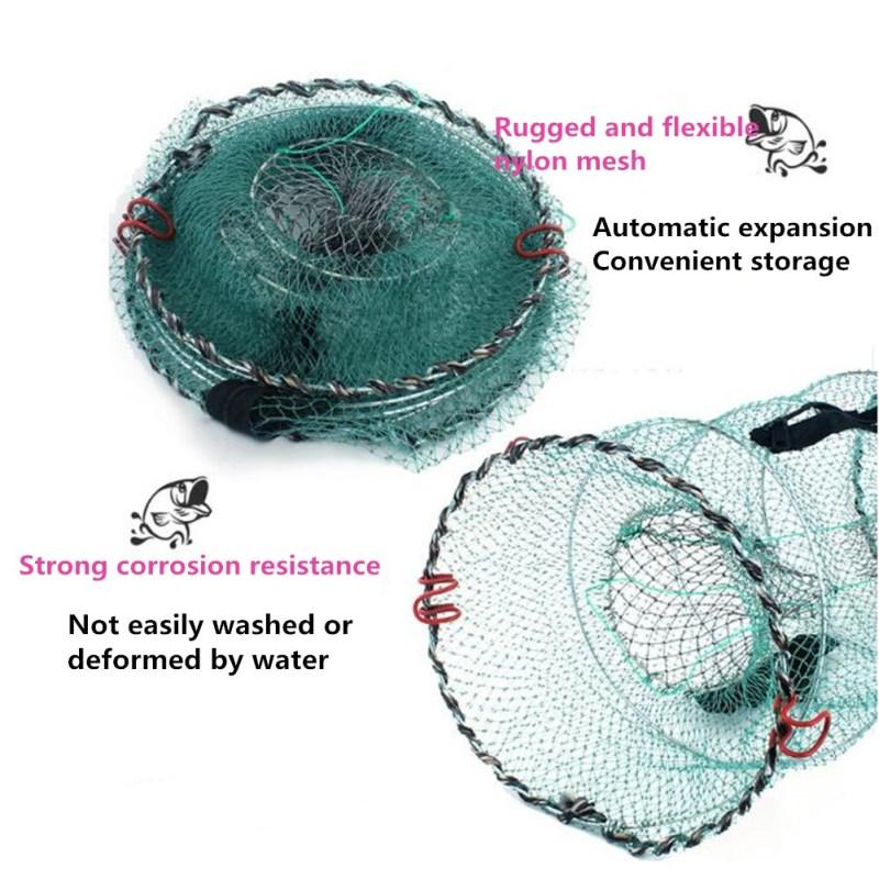 Buy Spring-cage Fishing Net Automatically Folds Shrimp Cage Circular ...