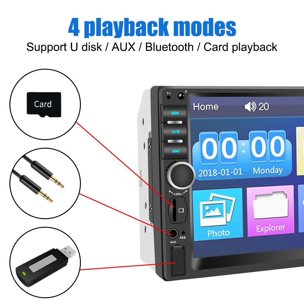 Buy Car Radio Car MP5 Player Stereo Receiver Head Unit Mirror Link 2Din ...