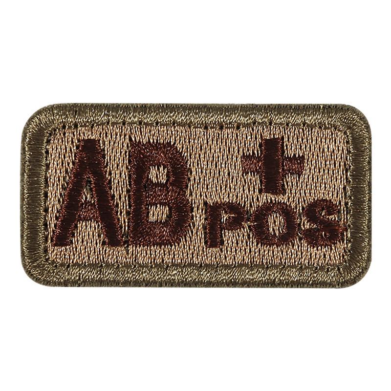 Buy 3D Embroidery Blood Type Patch Chapter A+B+AB+O+ Front POS A-B-AB-O ...