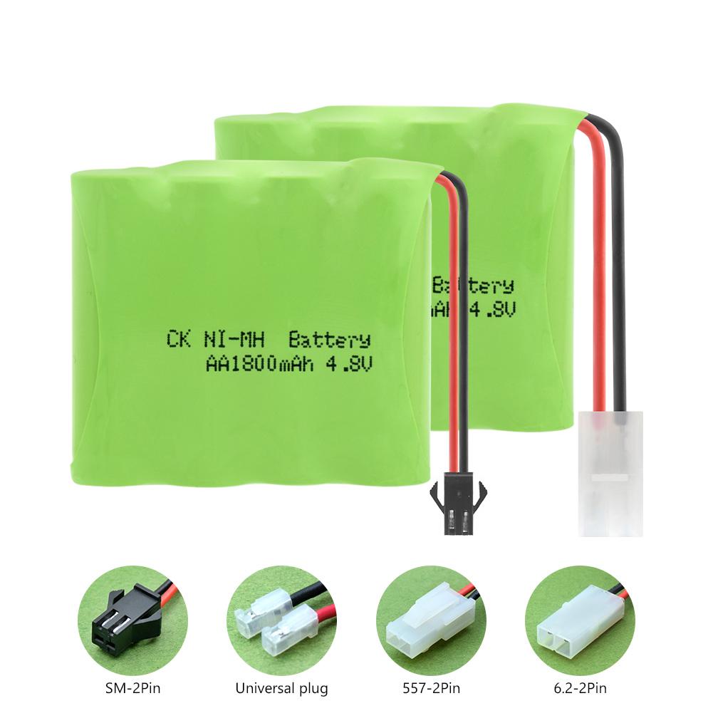 Buy 4.8V Rechargeable Ni-MH 2/3AA AA 4.8V Battery Pack With Connector ...