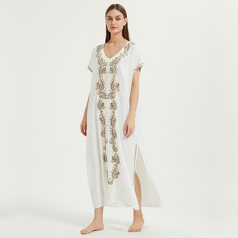 Cheap EDOLYNSA Embroidery Beach Cover up Saida de Praia Swimsuit Women ...