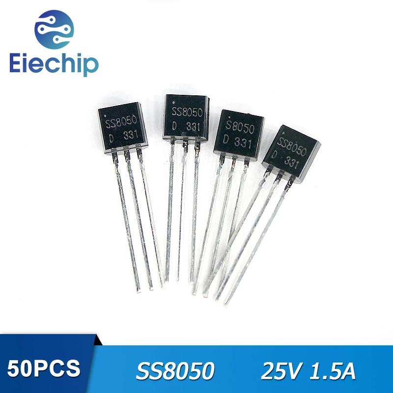 50PCS/lot SS8050 Transistors TO-92 25V 1.5A NPN New Original uygun ...