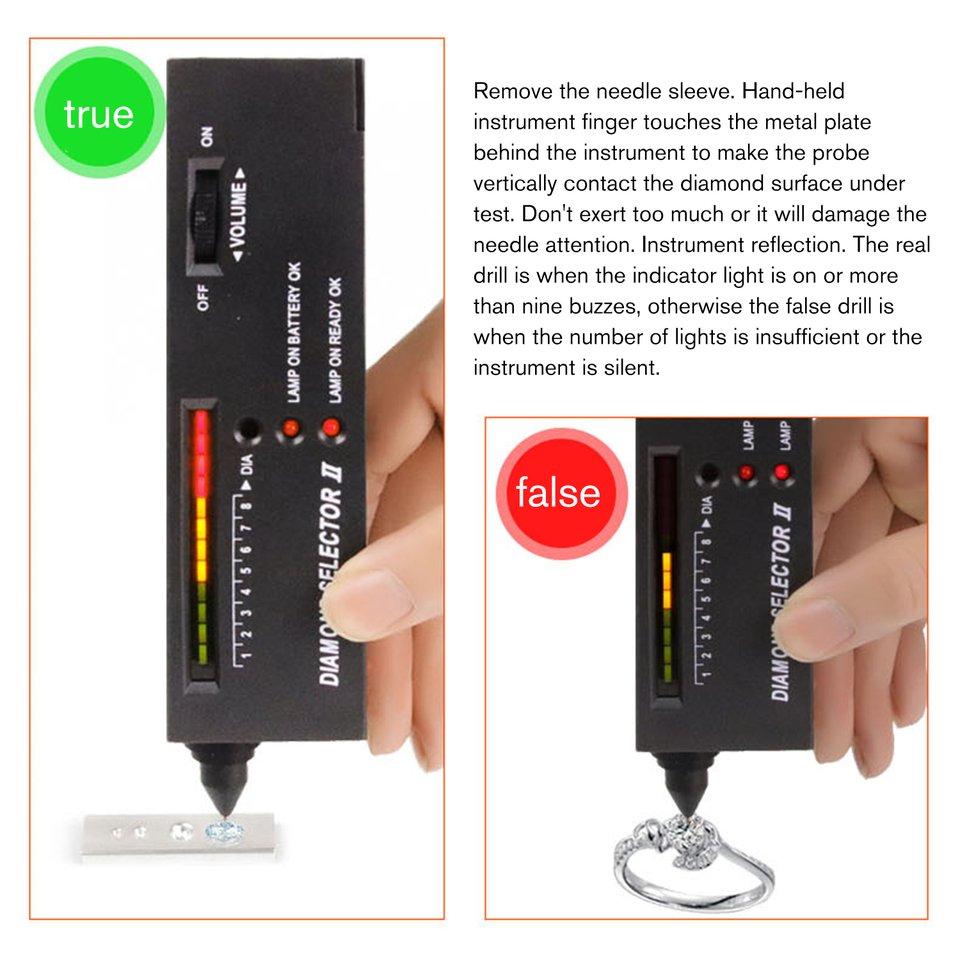 Buy Crystal Tester Pen Thermal Conductivity Meter Drill Pen Diamond ...