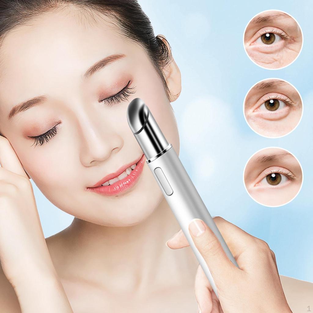 Buy Electric Heated Eye Massager USB Charging Red Blue LED 42°C Anti ...