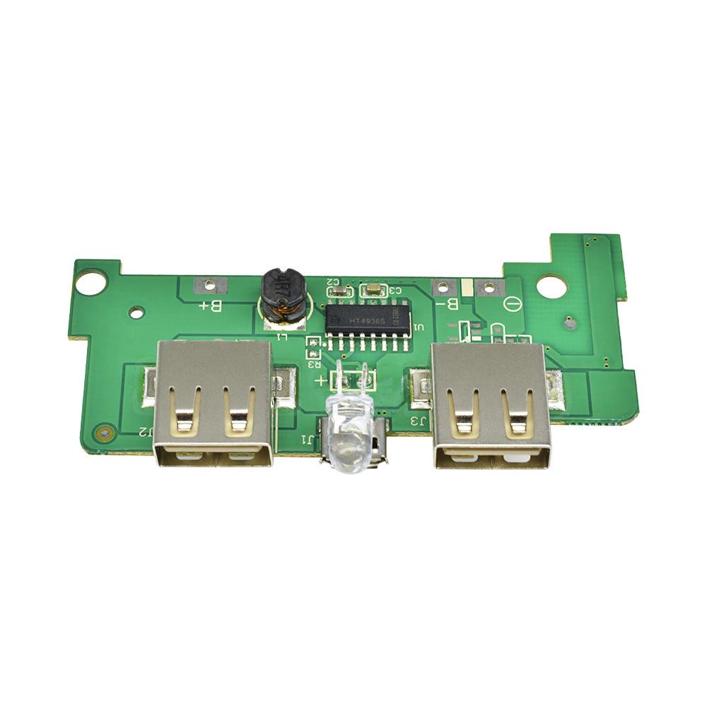 Buy Dual USB 5V 1A Power Bank Charger Module Boost Step Up LED PCB ...