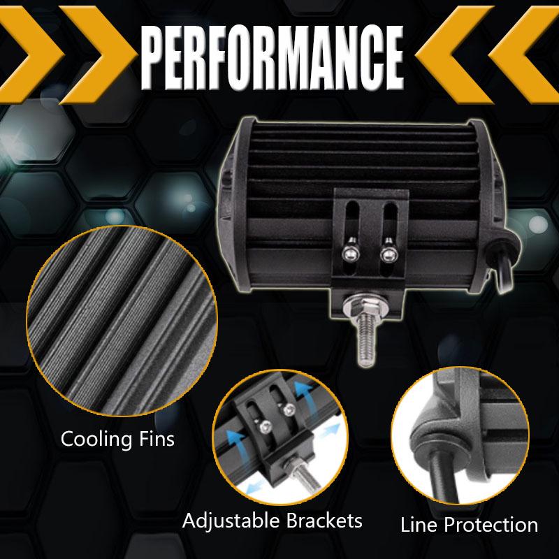 168W 5inch LED Work Light Led Bar Bright Spot Light & Flood Lights Car ...