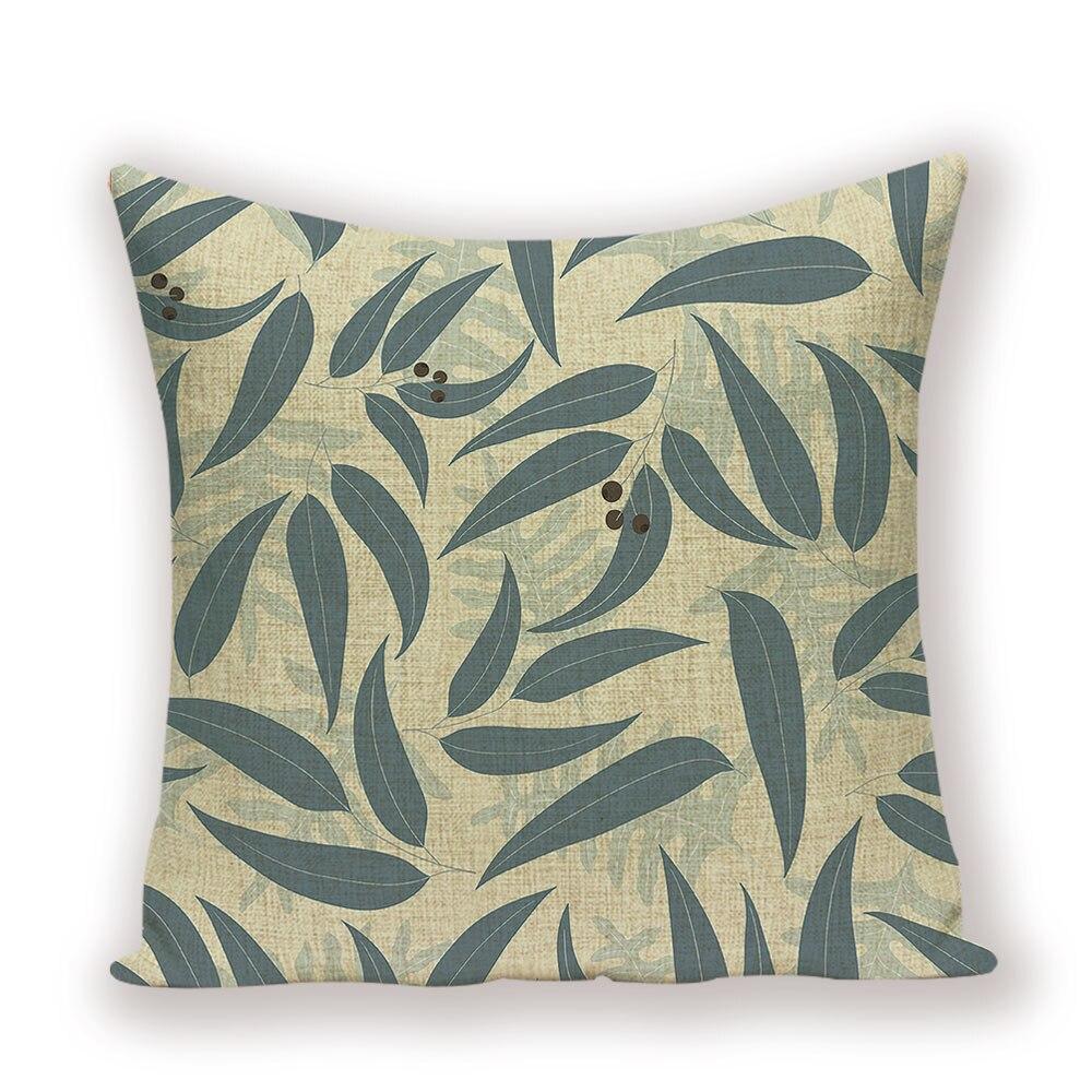 Satın alın Tropical Leaf Cushion Cover Spring Plant Leaf Pillows Covers ...