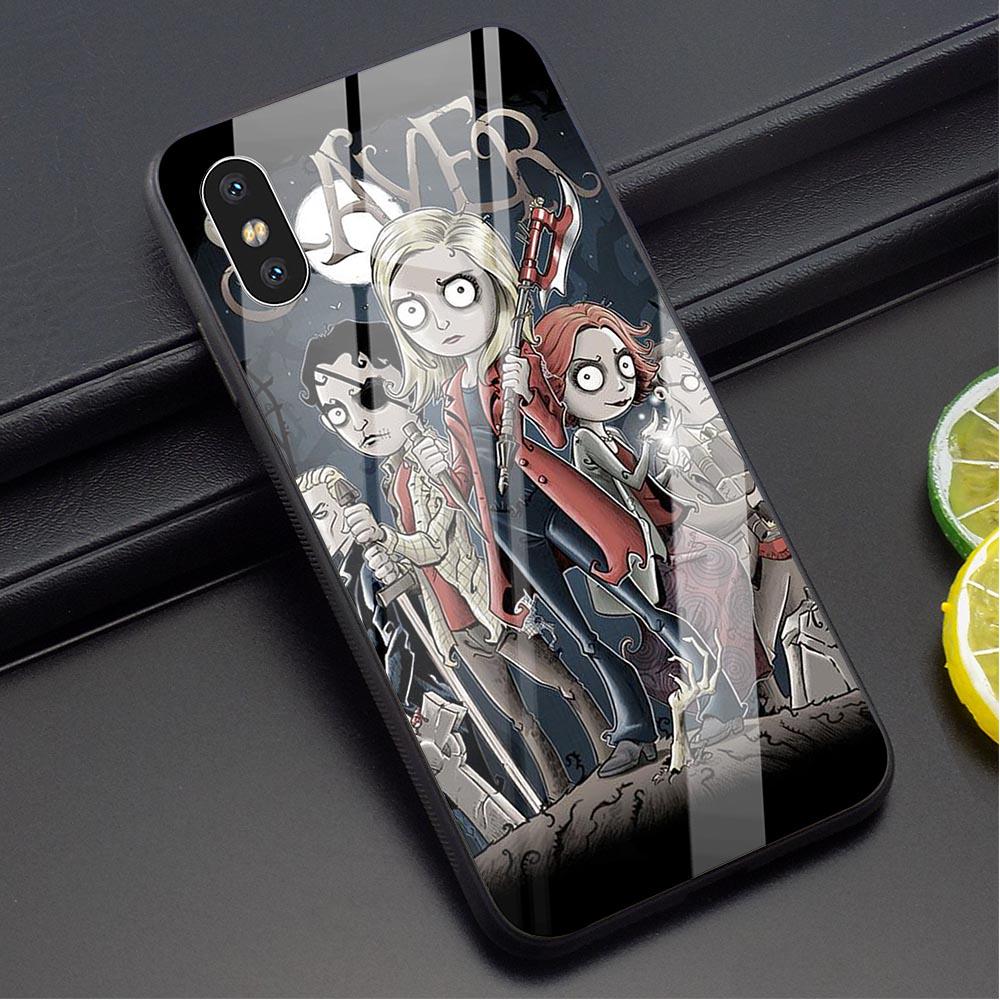 Buy The Vampire Slayer Glass Phone Case for iPhone 7 8 Honor Samsung ...
