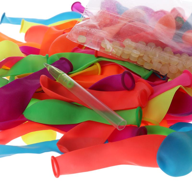 111pcs Rubbers Balloons For Water Balloons Bunch Water Bombs Beach Kids ...