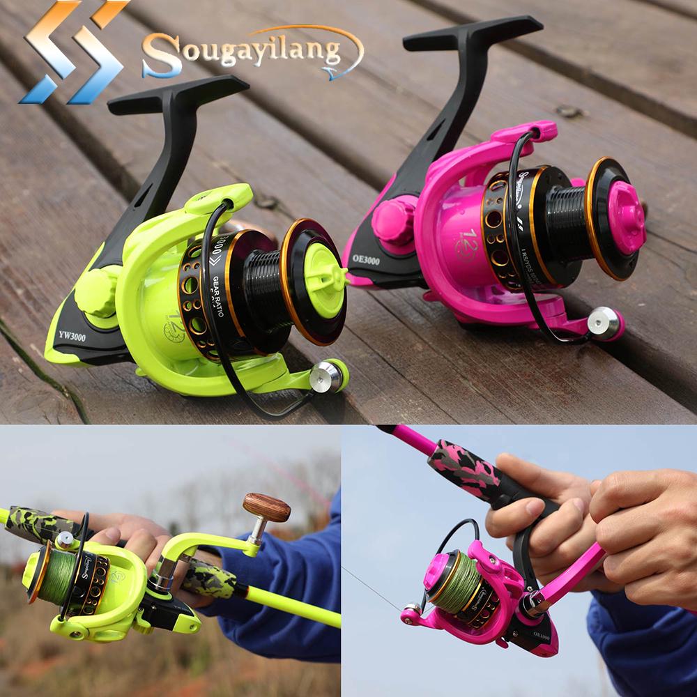 Buy Fishing Reel 5.0:1 Smooth Spinning Reel 10kg Drag Power 12BB ...