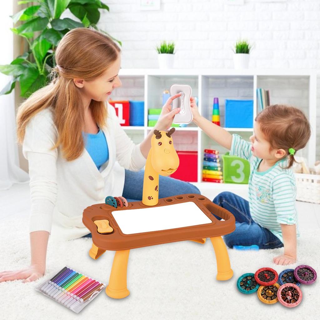 Buy Erasable Doodle Board Kids Drawing Tablet with Projection Lamp at ...