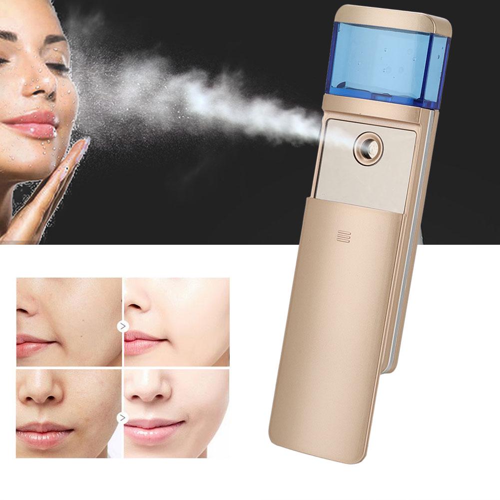 Buy Portable Gold Nano Spray Face Moisturizing Hydrating Steamer Facial ...