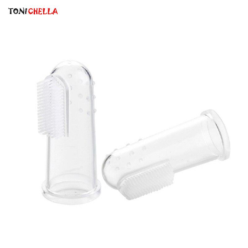 Buy Baby Silicone Toothbrush Infant Teeth Rubber Toddler Tongue ...