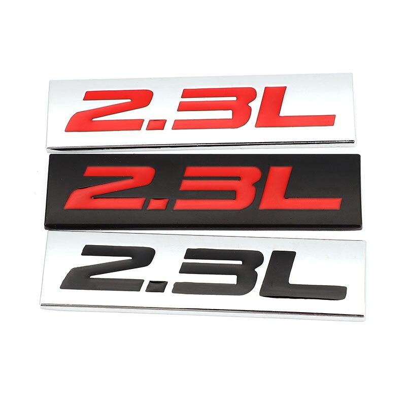 Buy 2.0L 2.3L 2.4L 2.5L 2.8L Metal Car Rear Stickers Auto Trunk Emblem ...