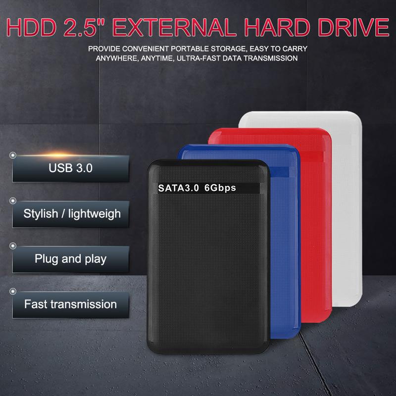 Buy 2.5 Inch USB3.0 SATA3.0 Mobile Hard Disk High Speed 6Gbps 500G 1TB ...