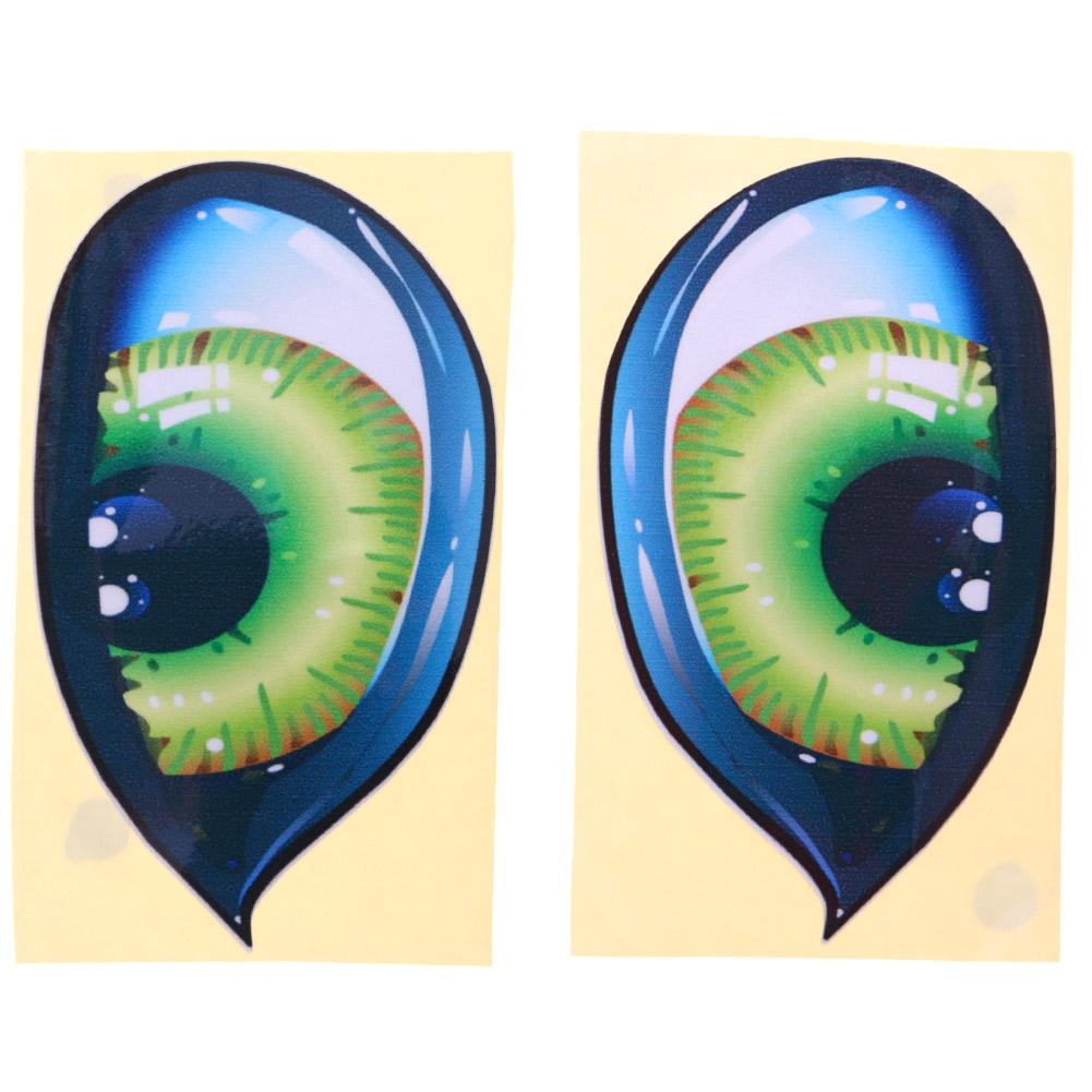 Buy 2pcs 3D Green Eye Stickers Truck Window Decal Graphics Sticker ...