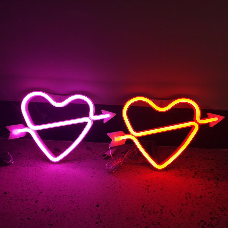 Cheap Led Cupid Arrow Love Neon Lights Christmas Decoration Creative ...