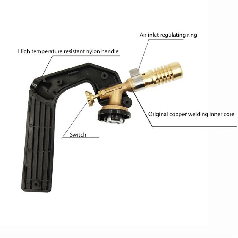 Buy Portable Gas Torch Flame Blowtorch Copper Flame Gas-Burner Lighter ...