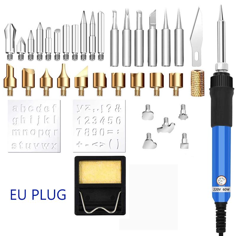 Buy Wood Burning Carving Pyrography Pen Kit 60W 80W Adjustable ...
