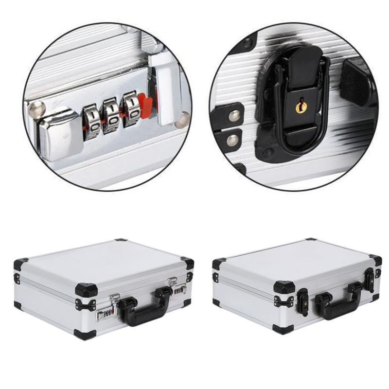 Cheap Portable Aluminum Alloy Toolbox Password Box Safe Document ...