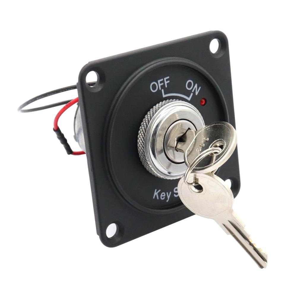 Buy Auto Key Ignition Switch Panel with LED Light Engine Start ...