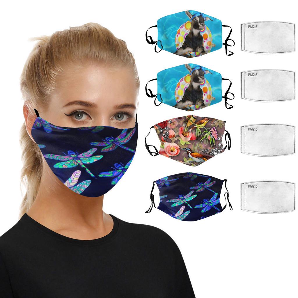 Buy 1pc Mouth Masks for Protection Face Mask Washable Earloop Mask ...
