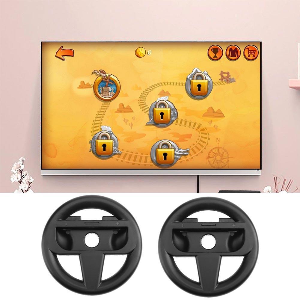 Buy 2pcs Racing Game Steering Wheel Controller Game Console for Switch ...